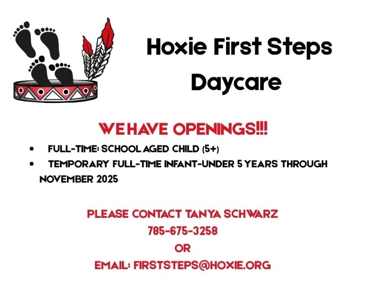 Hoxie Community Schools USD 412 - Current daycare openings